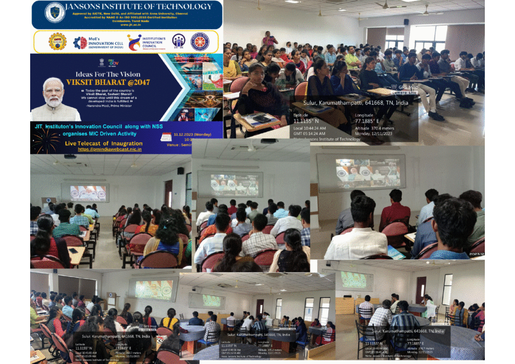 Jansons Institute of Technology - A preferred destination for Holistic Learning