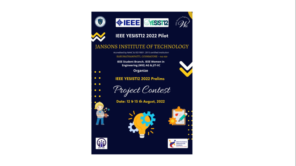 IEEE YESIST12 2022 Project Contest – Prelims - Jansons Institute of ...