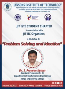 Problem Solving and Ideation-Workshop - Jansons Institute of Technology