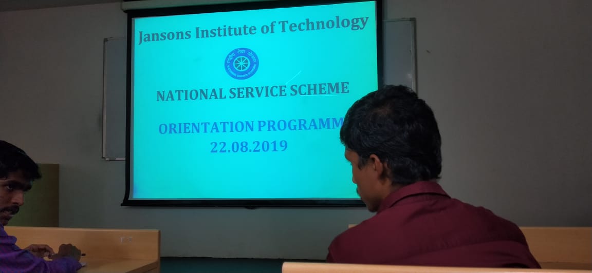 NSS Orientation Programme for I year volunteers - Jansons Institute of ...