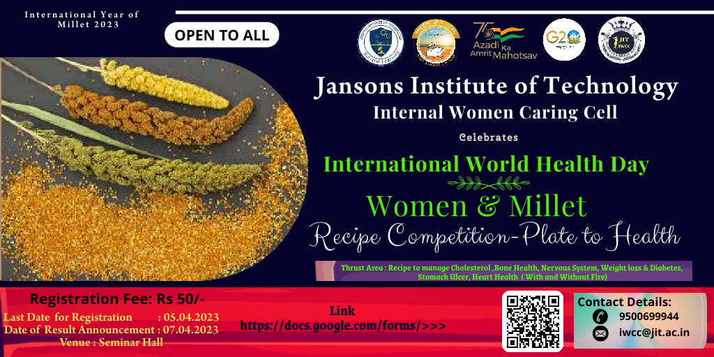 Women & Millet – Recipe Competition-“Plate to Health” - Jansons ...