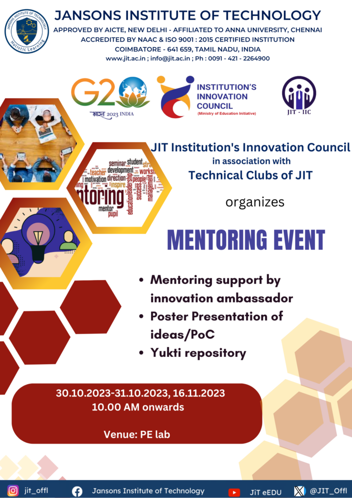 Mentoring Support - Jansons Institute of Technology