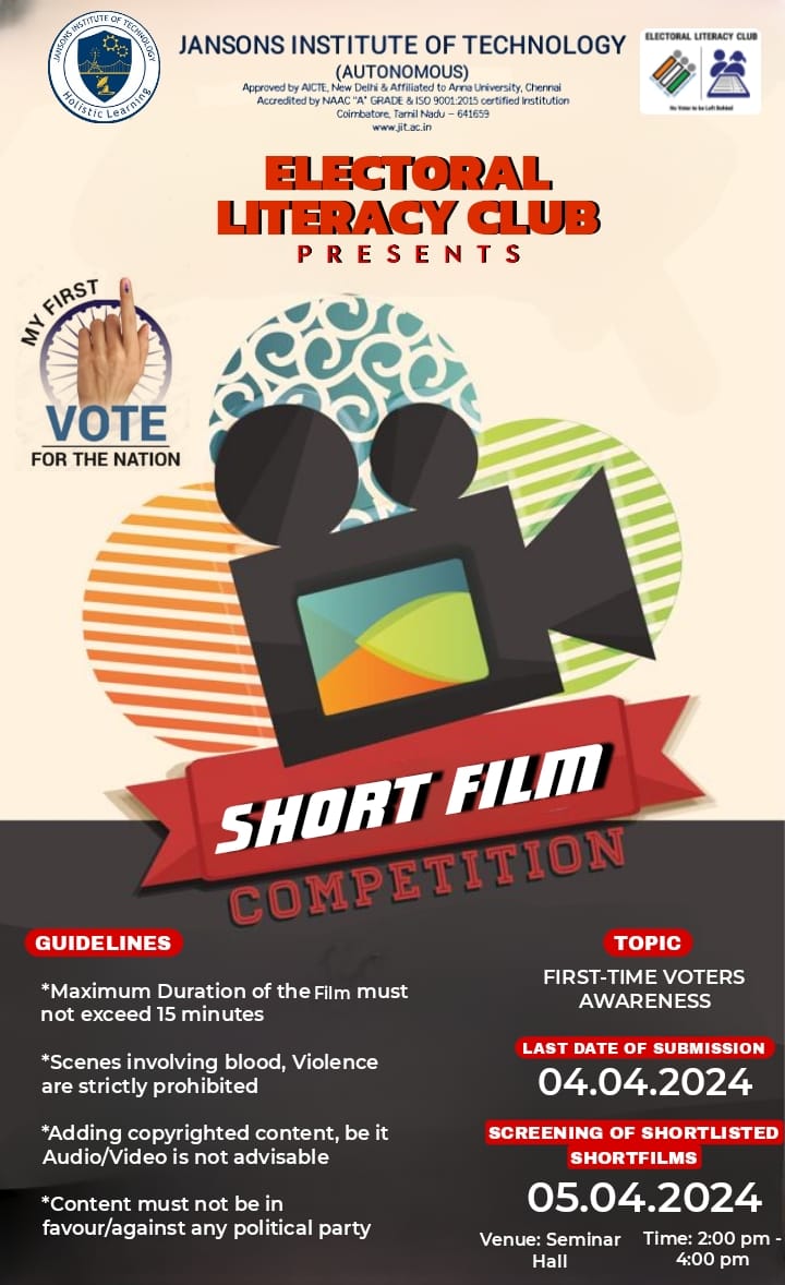 Short Film Competition for First-Time Voters - Jansons Institute of ...